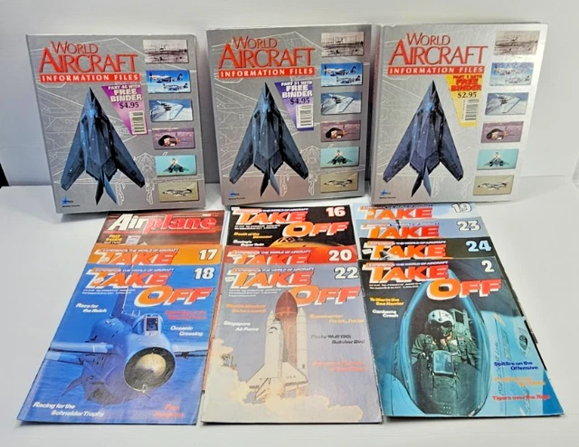 WORLD AIRCRAFT INFORMATION Files 1-13 + 9 Take Off Magazines & Air ...