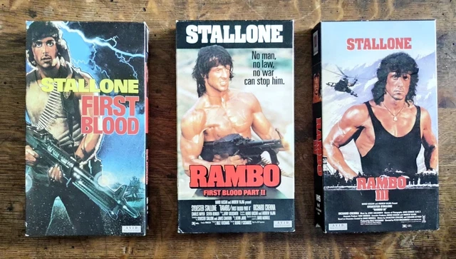 RAMBO VHS COLLECTION First Blood, Rambo II, Rambo III £7.45 - PicClick UK