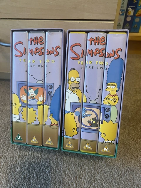 THE SIMPSONS YEAR 2 - Part 1 & Part 2 VHS (Box Set) £20.95 - PicClick UK
