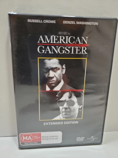 AMERICAN GANGSTER DVD 2007 Extended Edition Region 2, 4 & 5 Sealed New ...
