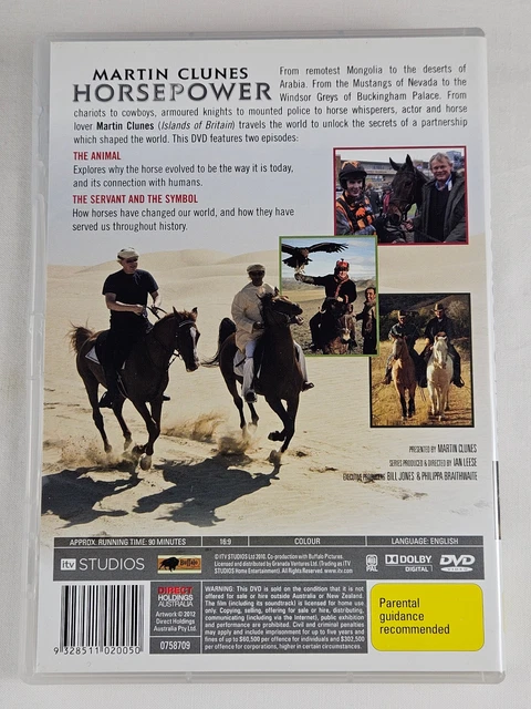MARTIN CLUNES HORSEPOWER DVD - Region ALL PAL - VGC £8.24 - PicClick UK