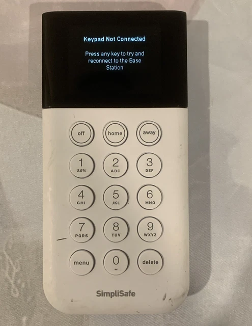 TECLADO SIMPLISAFE GEN 3 Inalámbrico Blanco SSKP3-W Táctil a Despertar ...