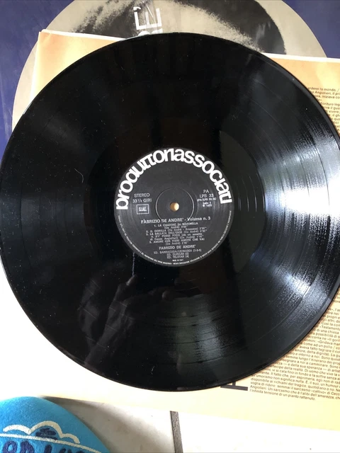 VINILE FABRIZIO DE Andrè VOLUME 3 LP DISCHI RICORDI PA LPS 33 1970 EUR 50,00 - PicClick IT