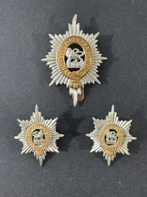 WW2 BRITISH ARMY Worcestershire Regiment Cap Badge & Uniform Collar ...