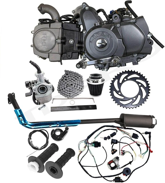 LIFAN 125CC BIG Valve 4 Speed Semi Auto Pit Bike Engine Motor For Monkey Postie $599.46 ...