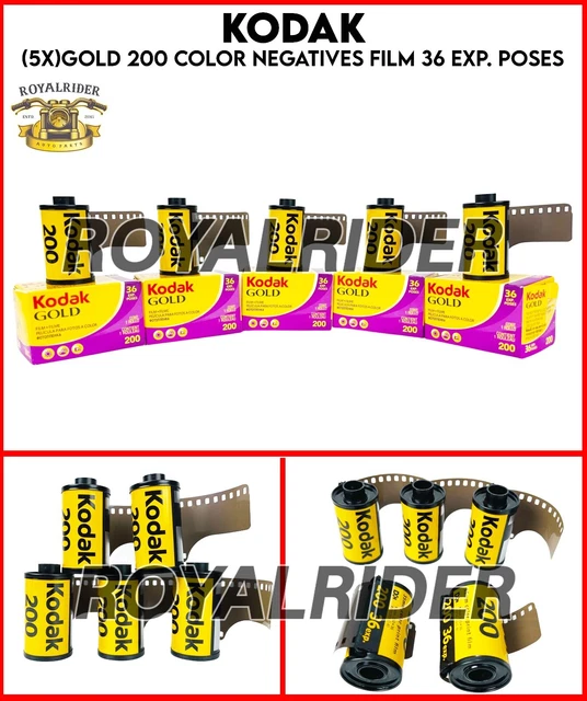 5 X FILM négatif KODAK OR 200 COULEURS 36 EXP. poses EUR 72,78 ...