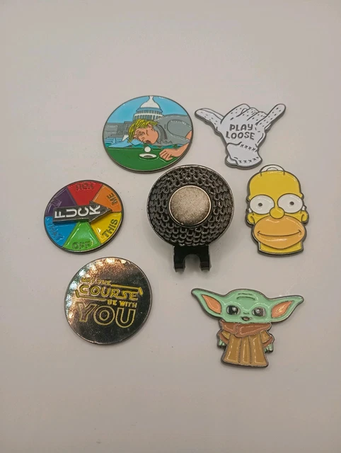 BRAND NEW! METAL Golf Ball Marker Course be with you. With Hat Clip $10 ...