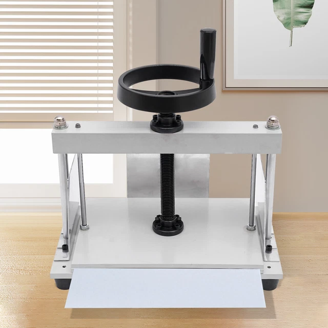 MANUAL FLAT PAPER Press Machine Flattener Book Binding Pressing Heavy ...