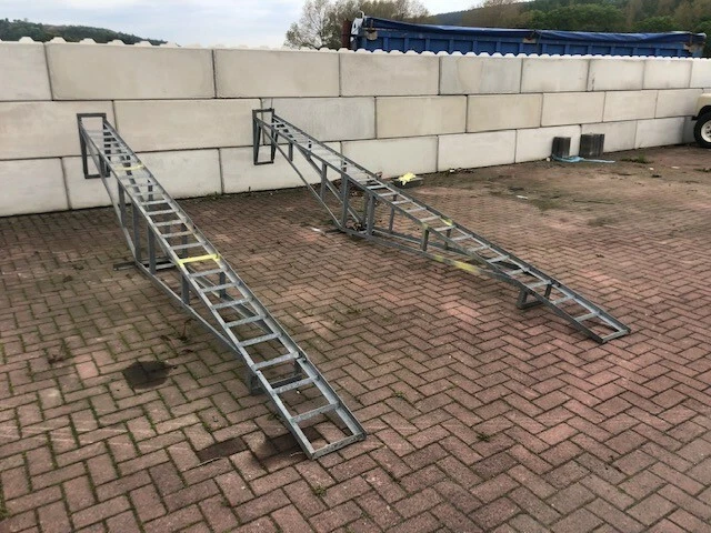 CAR DISPLAY RAMPS - galvanised, seesaw ramp £499.00 - PicClick UK