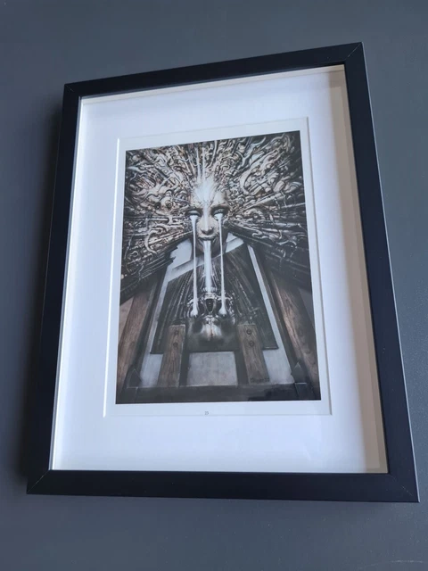 HR GIGER ALIEN Xenomorph Facehugger Necronomicon Bild Kunstdruck Poster ...