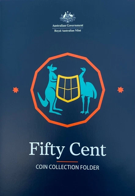 AUSTRALIA ROYAL AUSTRALIAN MINT Fifty Cent 50c Coin Collection Folder ...