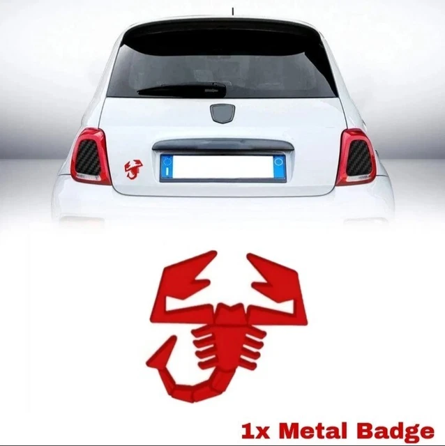 LOGO STEMMA SCORPIONE 3D Emblema Abarth 500 595 695 124 Grande Punto Evo Badge EUR 8,90 ...