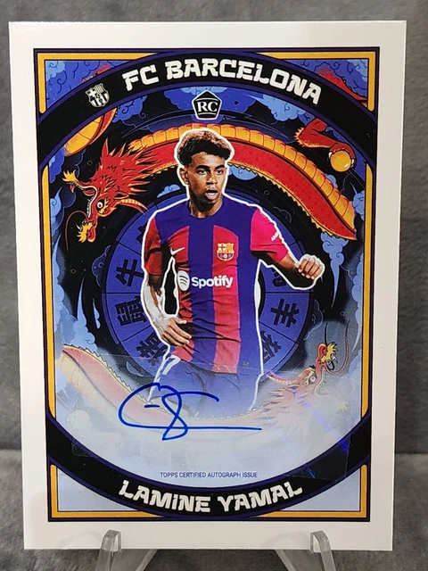 LAMINE YAMAL RC Auto 2024 Chinese Zodiac Autograph Card Year Of The ...