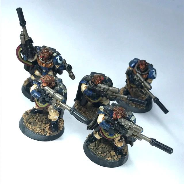 CLASSIC SPACE MARINE Scout Sniper Squad - Painted - Warhammer 40K C4020 ...
