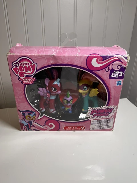 MY LITTLE PONY Power Ponies Princess Twilight Sparkle Fluttershy Spike ...