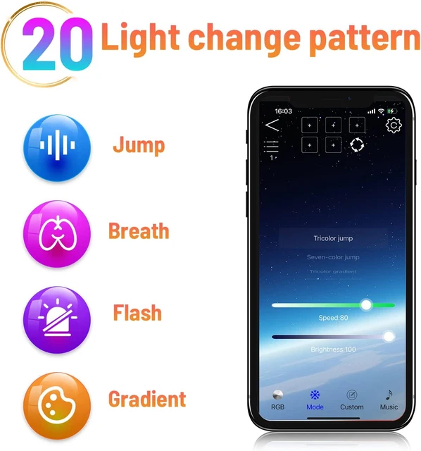SMART APP 16 Million Color Sunset Lamp Led Projector Home Decoration ...