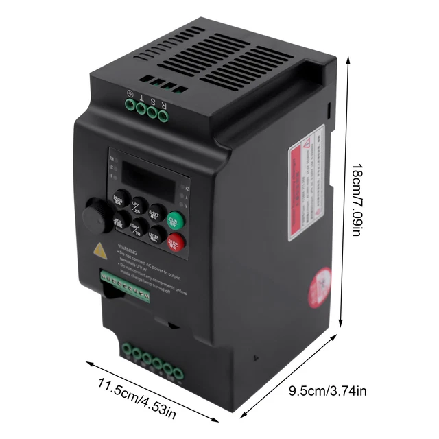 5.5KW 3-PHASEN FREQUENZUMRICHTER VFD-Drehzahlregler Wechselstrommotor 380V Neu EUR 193,03 ...