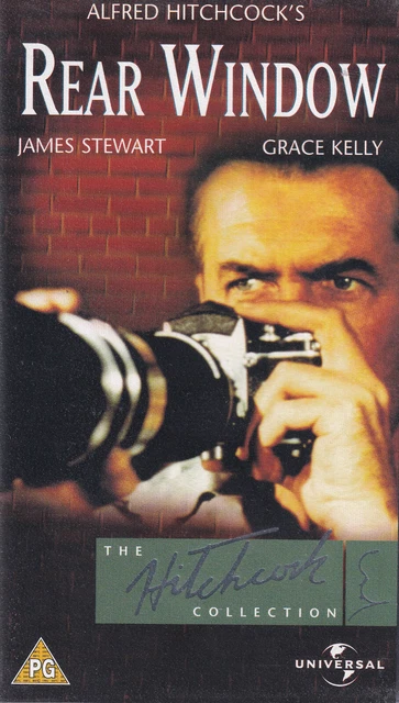 REAR WINDOW JAMES Stewart Grace Kelly Alfred Hitchcock VIDEO VHS Pal ...