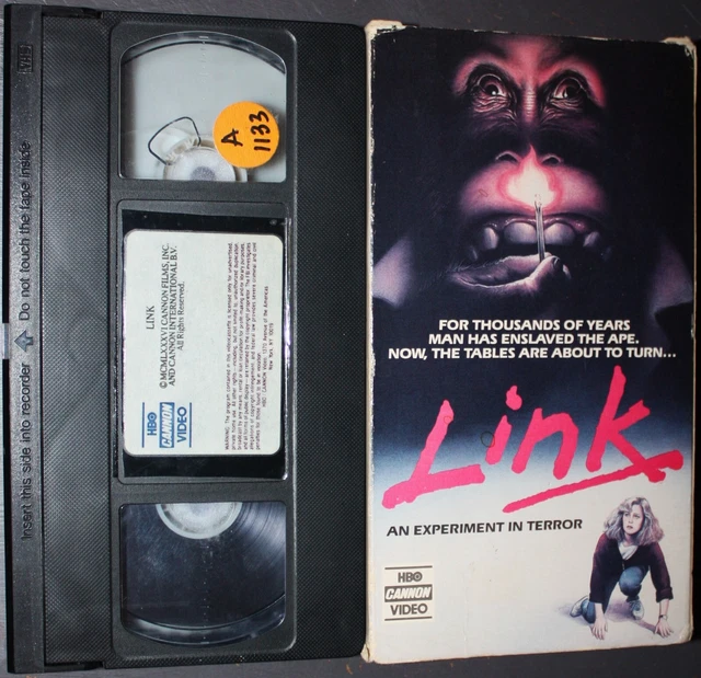 LINK: AN EXPERIMENT In Terror (vhs) Elisabeth Shue, Terence Stamp. Good ...