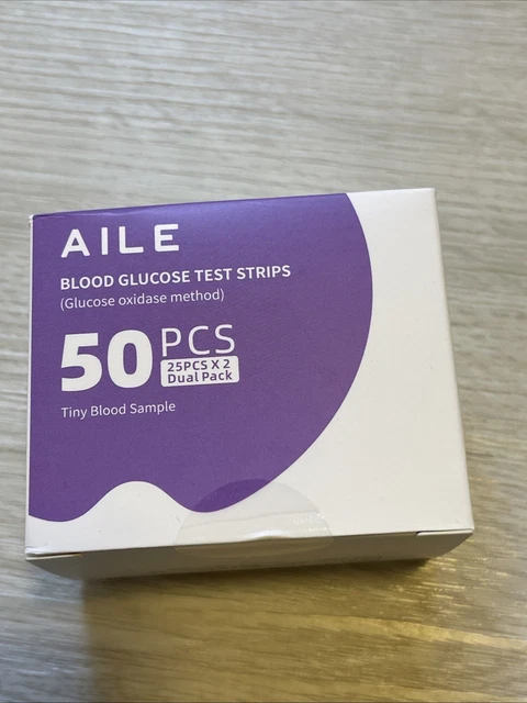 AILE BLOOD GLUCOSE Test Kit for Diabetes Blood Sugar monitor testing ...