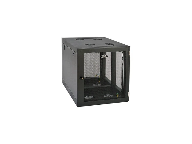 TRIPP LITE 12U Wall-Mount Rack Enclosure Cabinet, Heavy-Duty Side-Mount ...