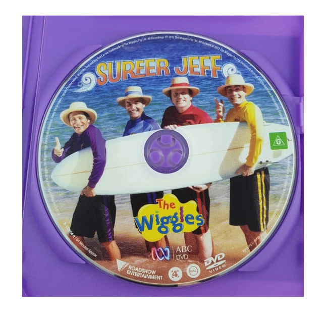 THE WIGGLES - Surfer Jeff Original Cast ABC Kids 64 Mins DVD 2012 Reg 4 ...