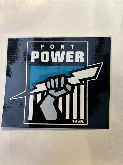 RARE ORIGINAL PORT Adelaide Power Sticker Vfl Afl 1990’S Mint Condition ...