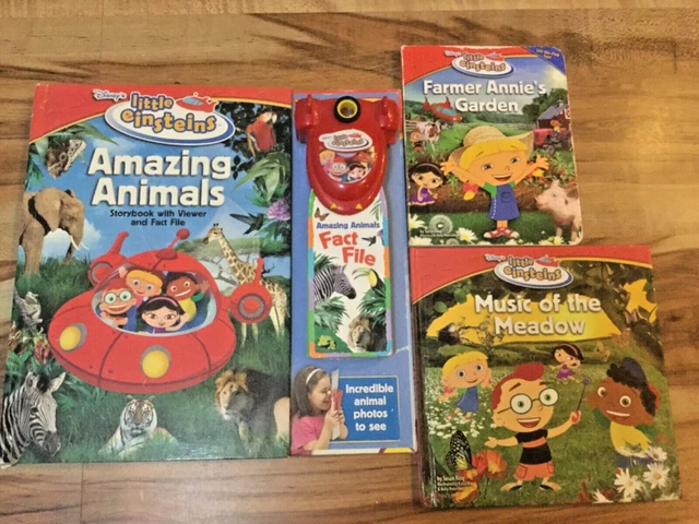DISNEY'S LITTLE EINSTEINS Interactive Book Lot~Rocket Viewer/Lift-the ...