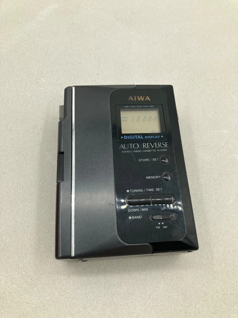 AIWA AUTO REVERSE Stereo Radio Cassette Player With Digital Display ...