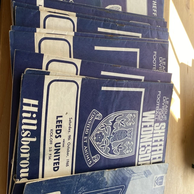 SHEFFIELD WEDNESDAY 1965/66 20 X Home Programmes & Handbook 1 Missing ...