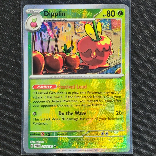 DIPPLIN - 010/131 - Pokeball Holo - Prismatic Evolutions - Pokemon Card ...