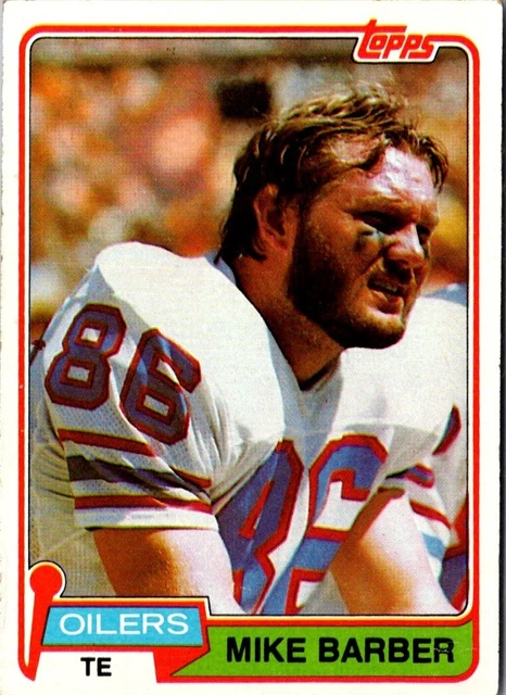 CARTA CALCIO 1981 Topps Mike Barber #99 Houston Oilers EUR 2,27 ...