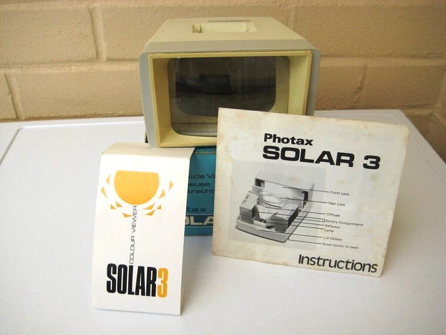 TESTED AND WORKING Photax Solar 3 2 x 2 inch Mount Slide Viewer In ...