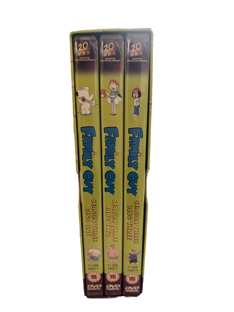 FAMILY GUY SEASON Three DVD Seth MacFarlane cert 15 3 discs EUR 11,99 ...