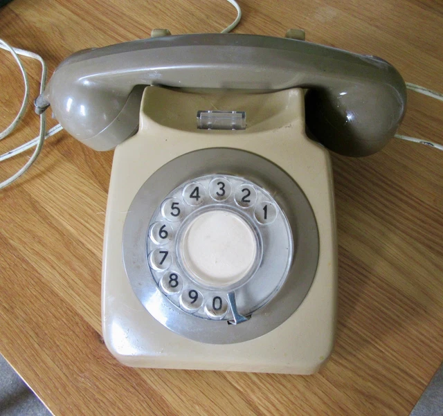 GPO ROTARY TELEPHONE Dark Beige/ Brown Built 1970s/1980's Vintage BT £ ...