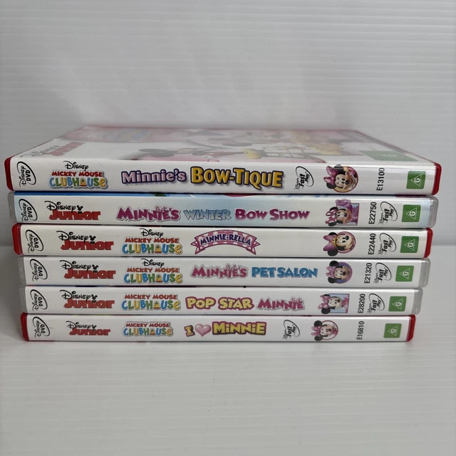 MICKEY MOUSE CLUBHOUSE Minnie DVDs Bulk | Disney Junior DVD R4 x6 ...