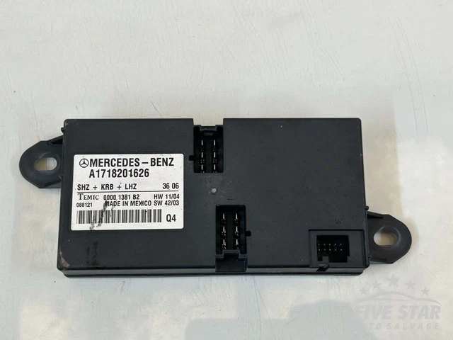 MERCEDES-BENZ SLK SEAT Control Module Unit 200 Kompressor Petrol 120kW ...