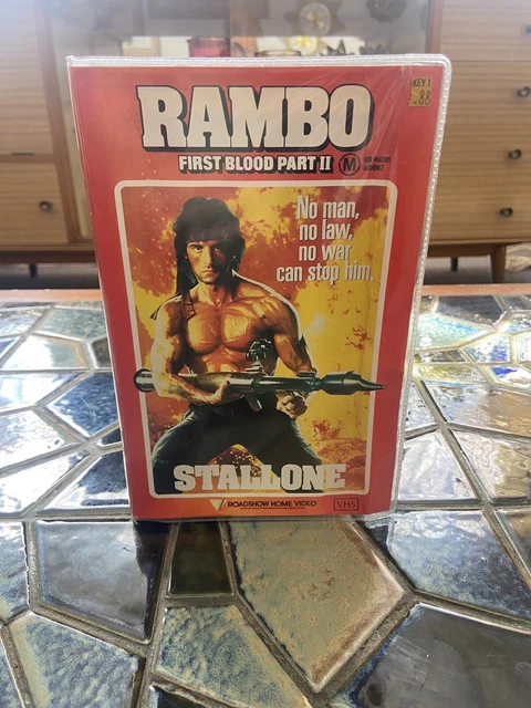 RAMBO FIRST BLOOD PART 2 VHS Clam Shell Video Tape Vintage 80’s ...