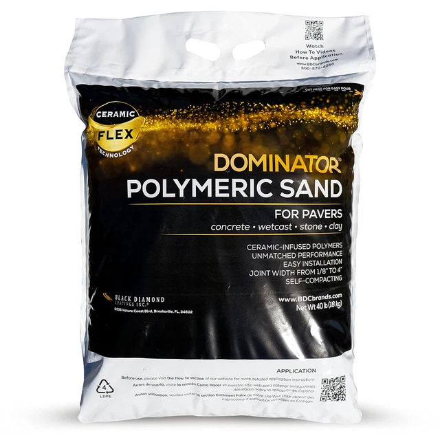 40 POUND POLYMERIC Sand Stabilizing Paver Joints Gaps 1/8” up to 4 ...