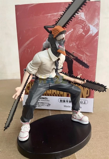 ANIME CHAINSAW MAN Denji Figure Black base 20cm Toy Model Gift no Box £ ...