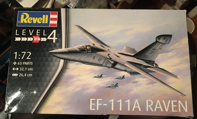 REVELL RAVEN AIRCRAFT Model Kit EF-111A Scale 1:72 04974 ,contents ...