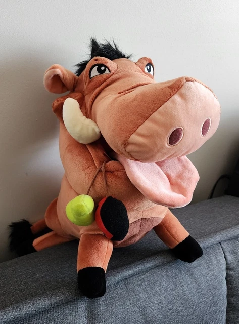 NWT DISNEY STORE Exclusive 14" Pumba The Lion King Large Plush With ...