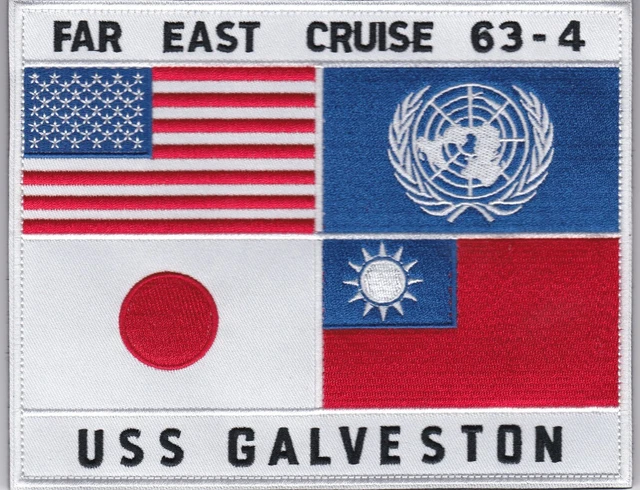TOP GUN Ecusson USS Galveston scratch Top gun USS Galveston hook & loop ...
