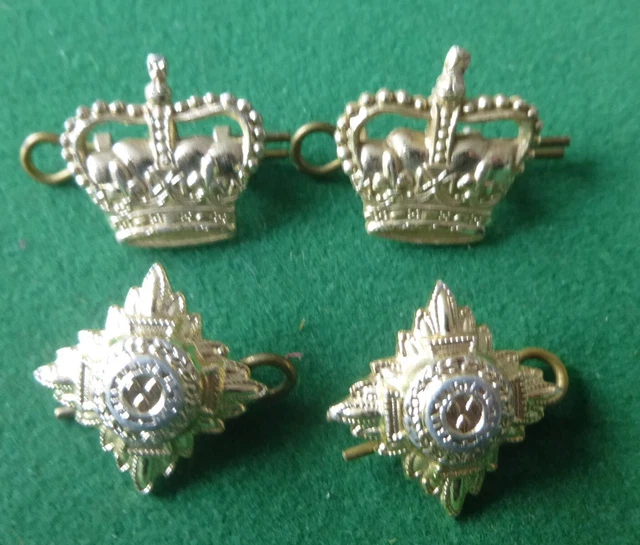 BRITISH ARMY OFFICER'S Rank Badges - Pips and Crowns - Lieutenant ...