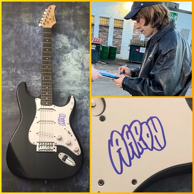 GFA PORCHES BANDE Singer & de Guitariste Aaron Maine Signé Électrique ...