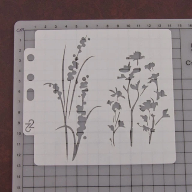 GEOMETRIC DRAWINGS TEMPLATES Stencils Craft Corner Border Floral ...