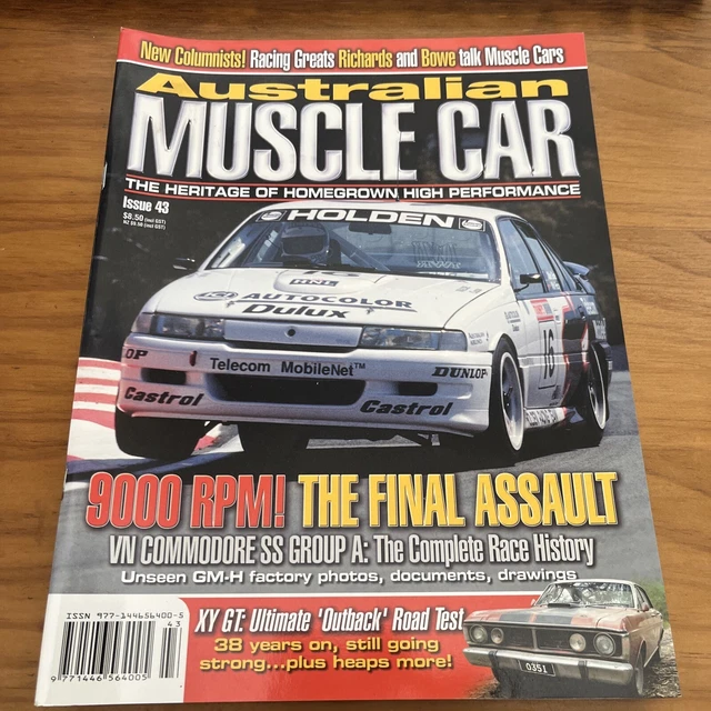 AUSTRALIAN MUSCLE CAR Mag #43 HSV VN SS Grp A Commodore - Complete Race ...