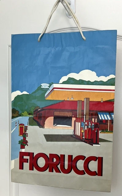 VINTAGE FIORUCCI SHOPPING Bag early 1980s Colorful Pre-Owned! £89.74 ...