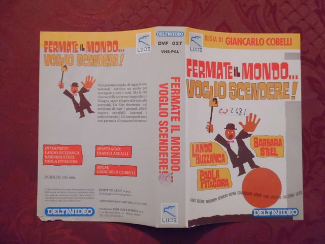 FERMATE IL MONDO Voglio Scendere! (Lando Buzzanca) - VHS ed. Deltavideo ...