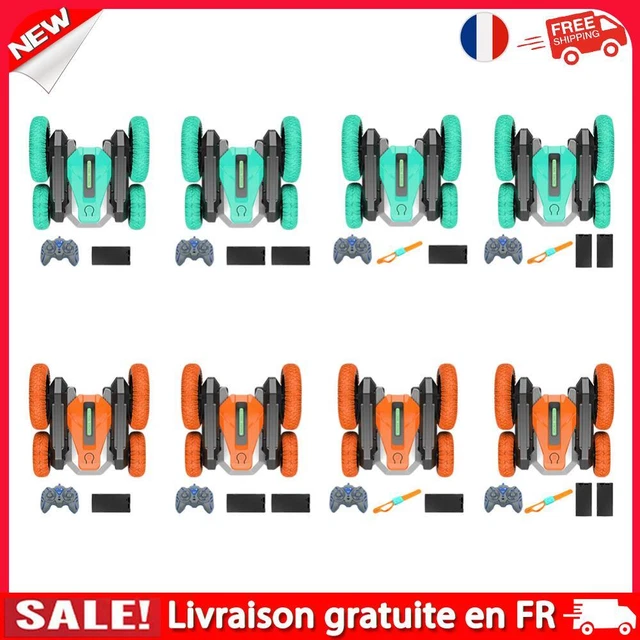 DOUBLE SIDED OFF-ROAD RC Stunt Cars LED 4WD 2.4GHz Remote Control ...